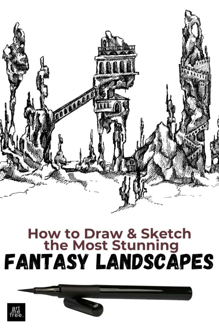 How to Create Breathtaking Fantasy Landscape Sketches - artmefree.