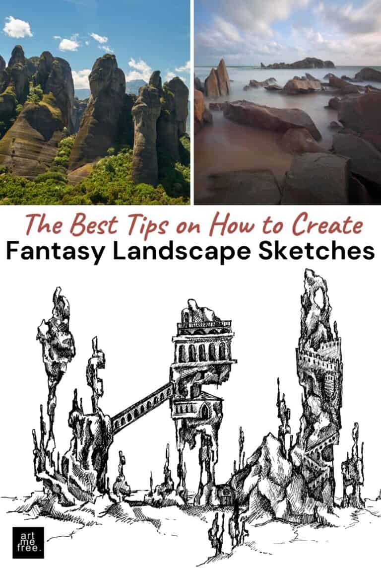 How to Create Breathtaking Fantasy Landscape Sketches - artmefree.