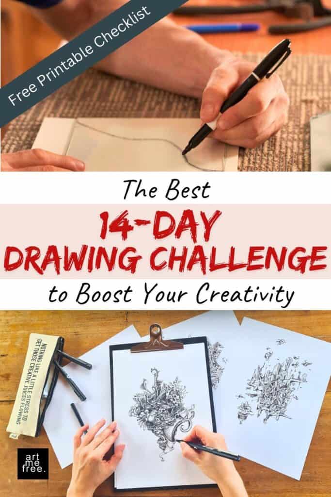 The Ultimate 14-Day Drawing Challenge for Creative Growth - artmefree.