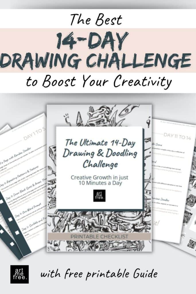 The Ultimate 14-Day Drawing Challenge for Creative Growth - artmefree.