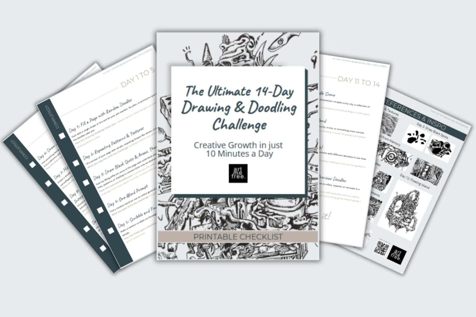 The Ultimate 14-Day Drawing Challenge for Creative Growth - artmefree.