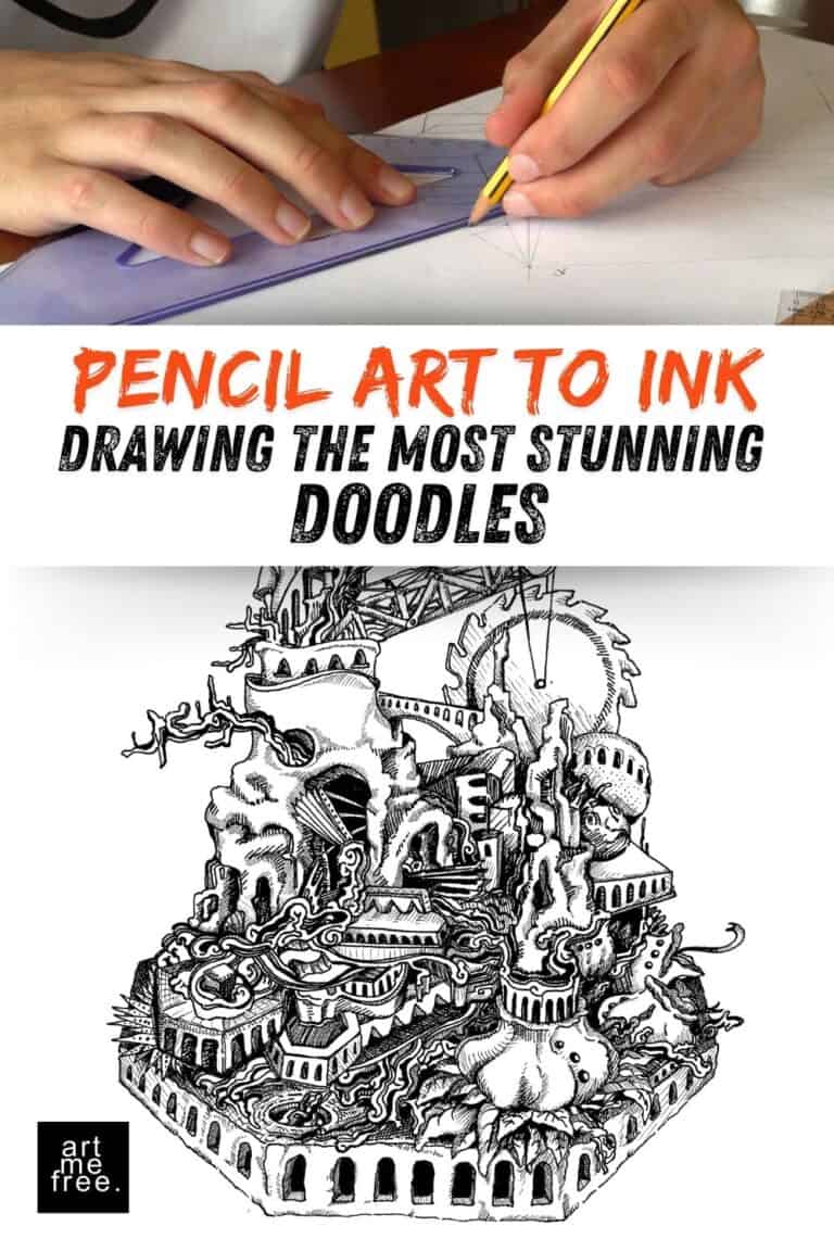 Pencil Art Drawing: From Sketches to Stunning Ink Doodles - artmefree.