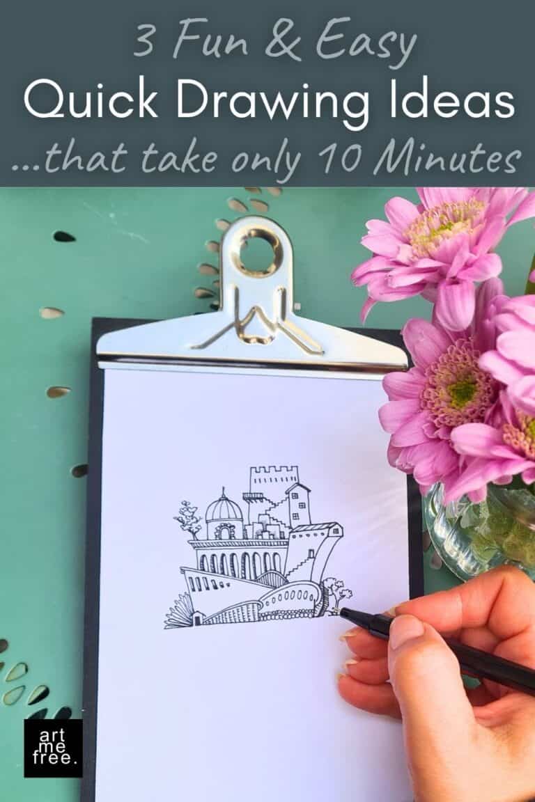 Quick Drawing Ideas for When You Only Have 10 Minutes - artmefree.