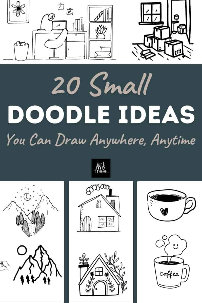 20 Small Doodle Ideas You Can Draw Anywhere, Anytime - artmefree.
