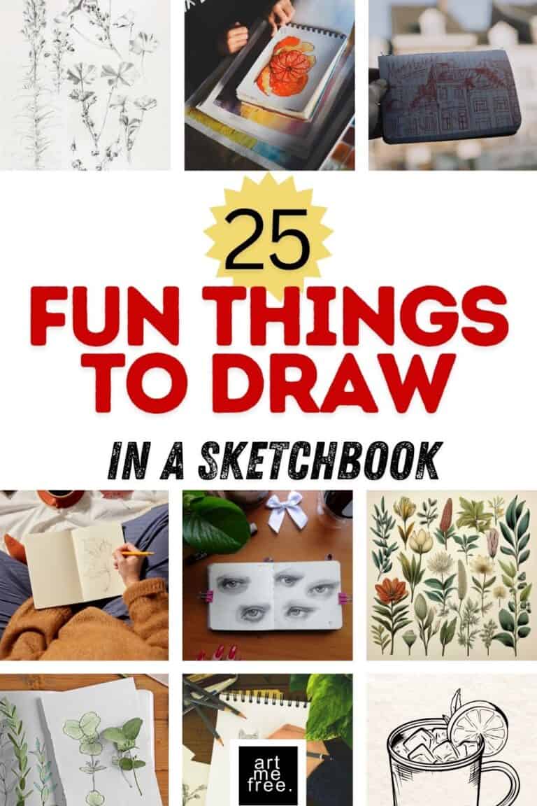 25 Fun Things to Draw in a Sketchbook When You’re Out of Ideas - artmefree.