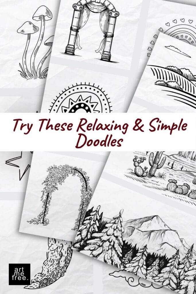 Simple Doodles You Can Draw Anytime To Relax and Unwind - artmefree.
