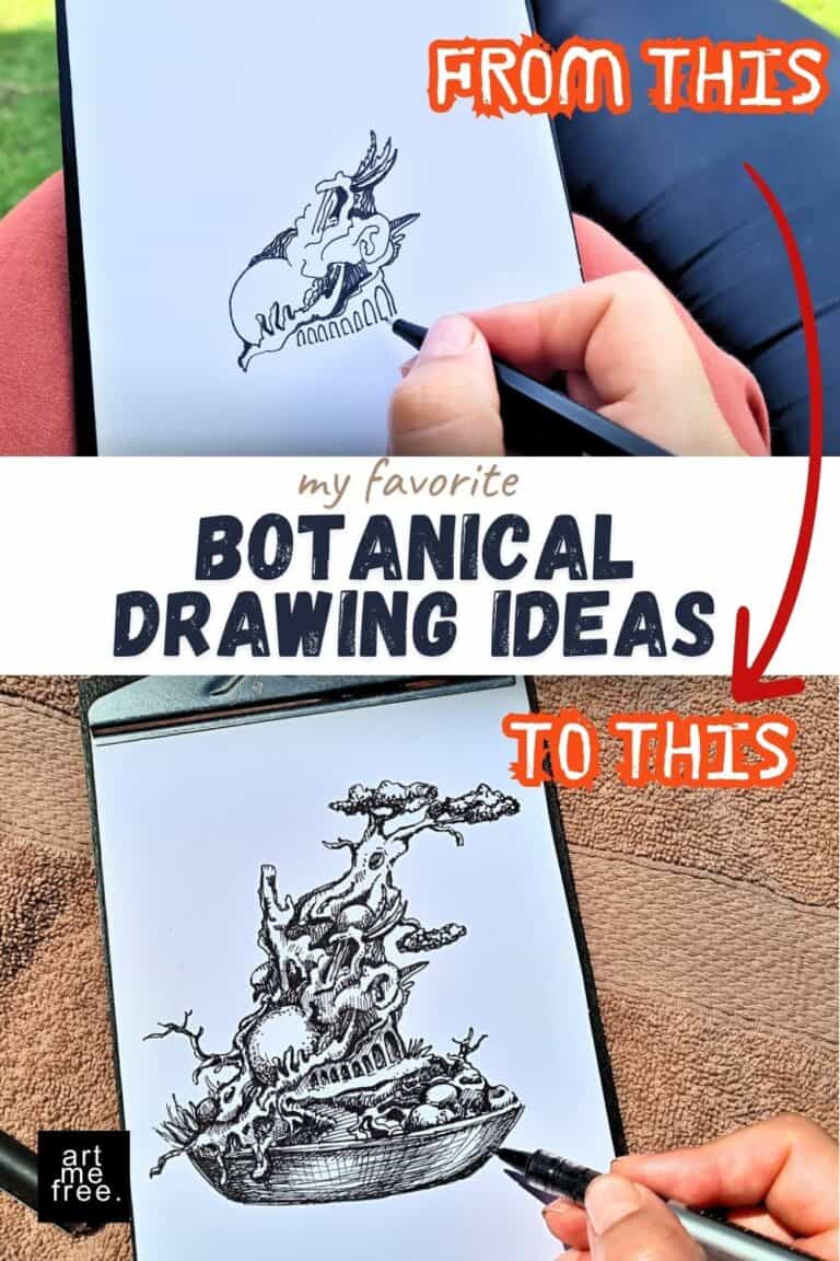 Botanical Drawing Ideas for Nature-Inspired Pen and Ink Sketches ...