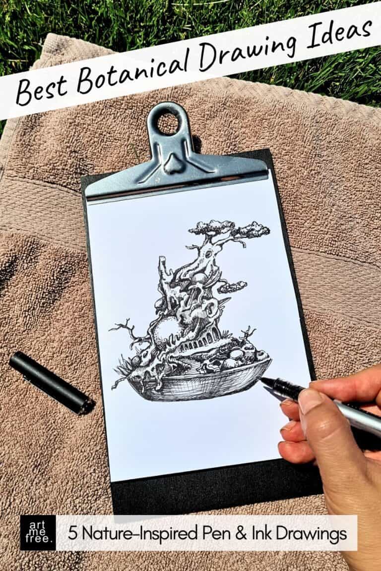 Botanical Drawing Ideas for Nature-Inspired Pen and Ink Sketches ...