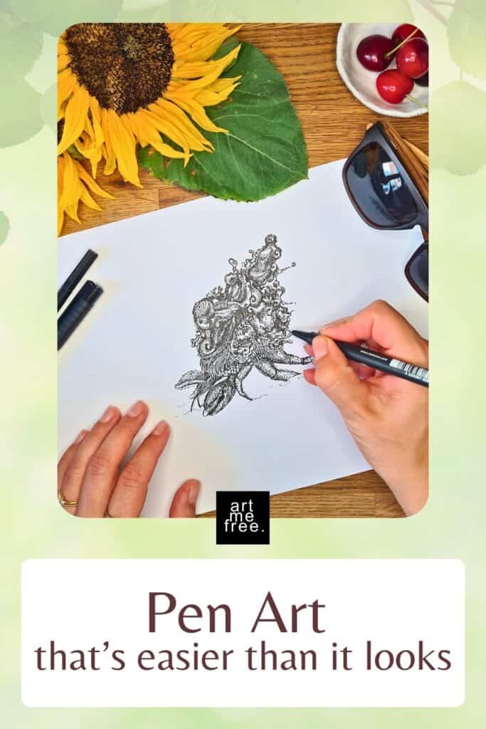 Easy Pen Drawings That Look Intricate but Are Simple to Start - artmefree.