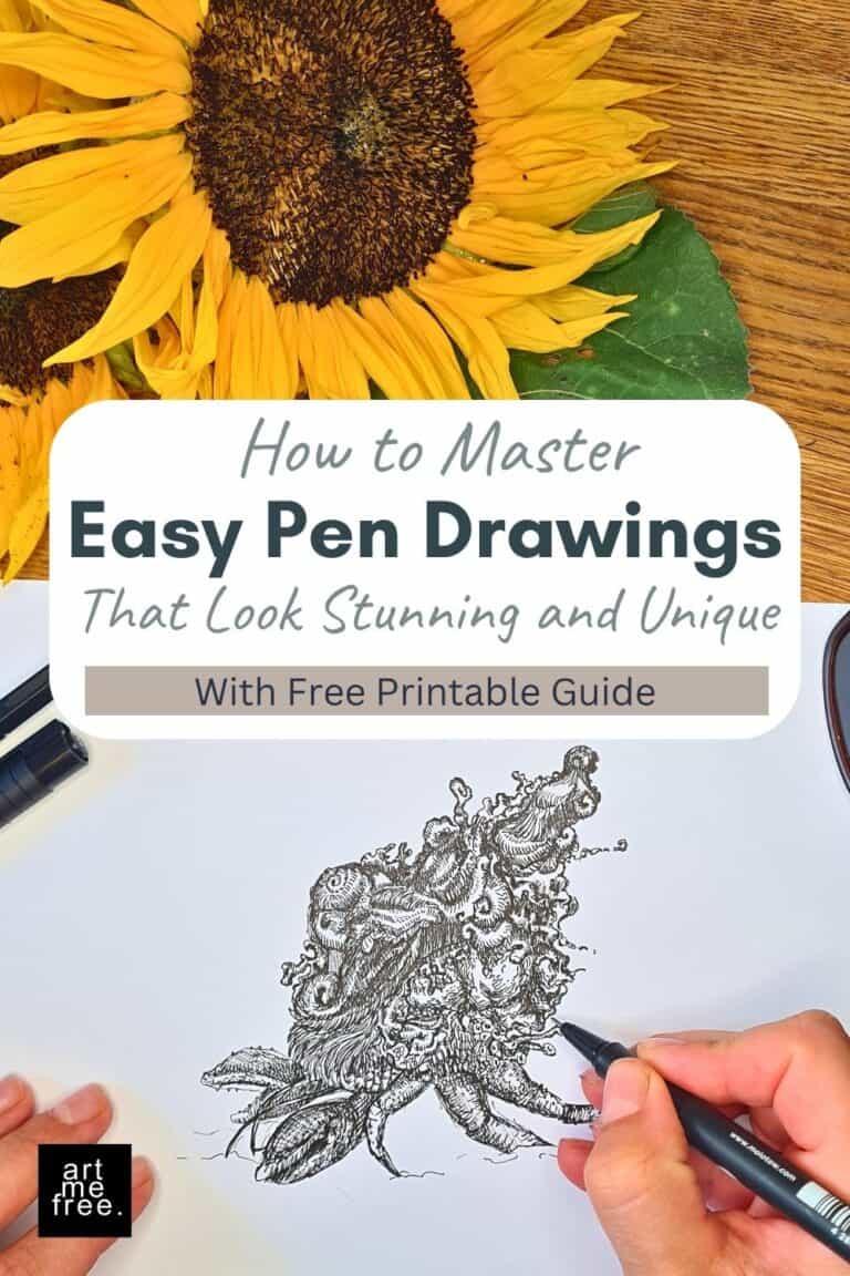 Easy Pen Drawings That Look Intricate but Are Simple to Start - artmefree.