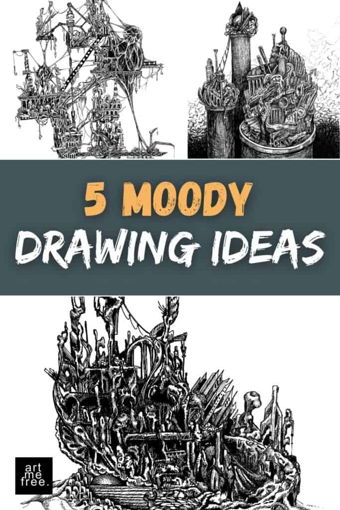 5 Moody Drawings to Add Depth to Your Sketchbook - artmefree.