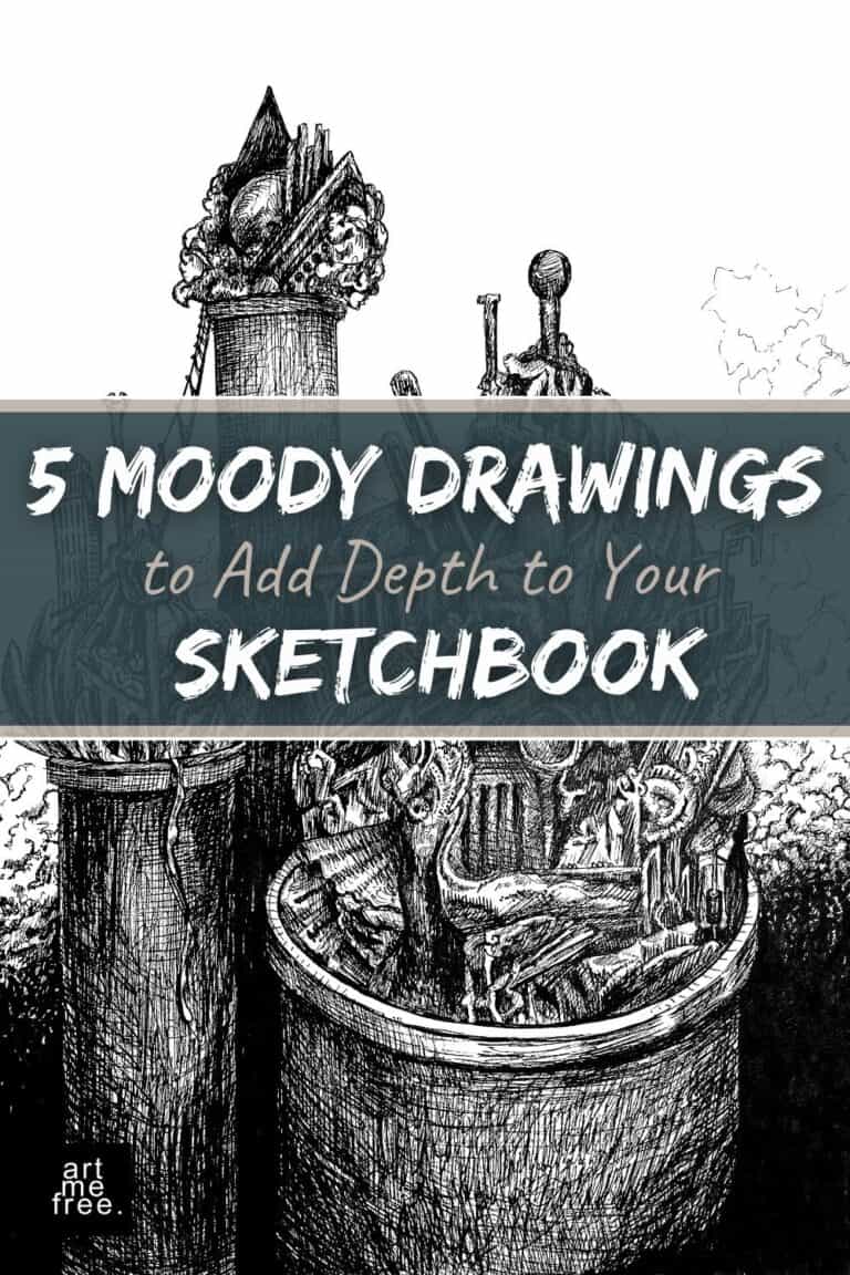 5 Moody Drawings to Add Depth to Your Sketchbook - artmefree.