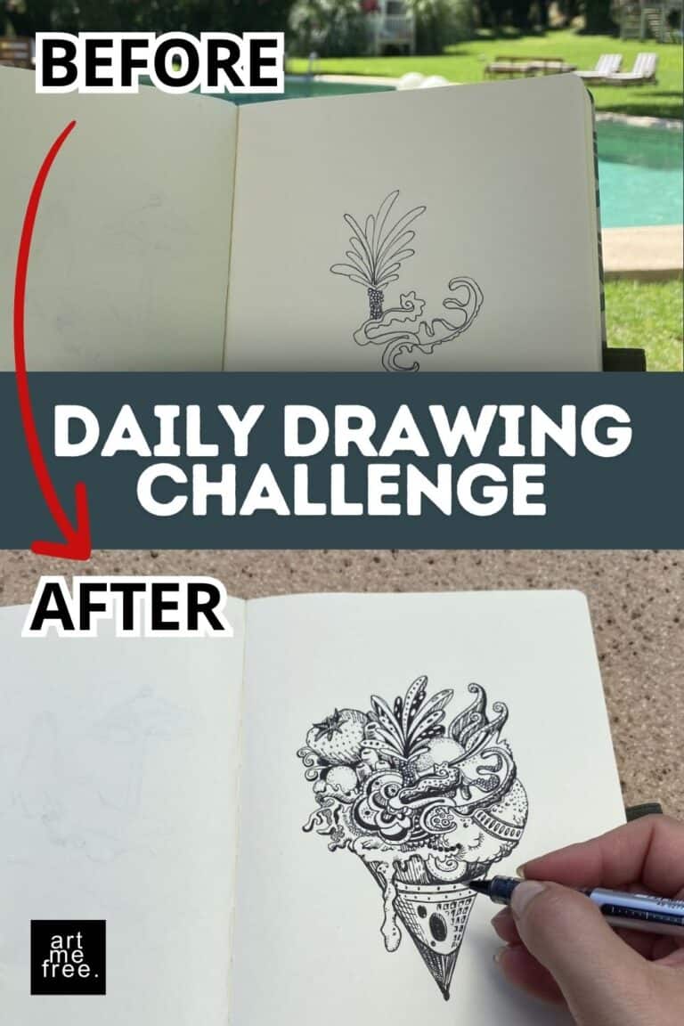 7 Simple Daily Drawing Challenge Ideas to Stay Inspired - artmefree.