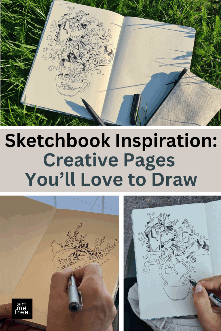 Sketchbook Inspiration: Creative Pages You’ll Love to Draw - artmefree.