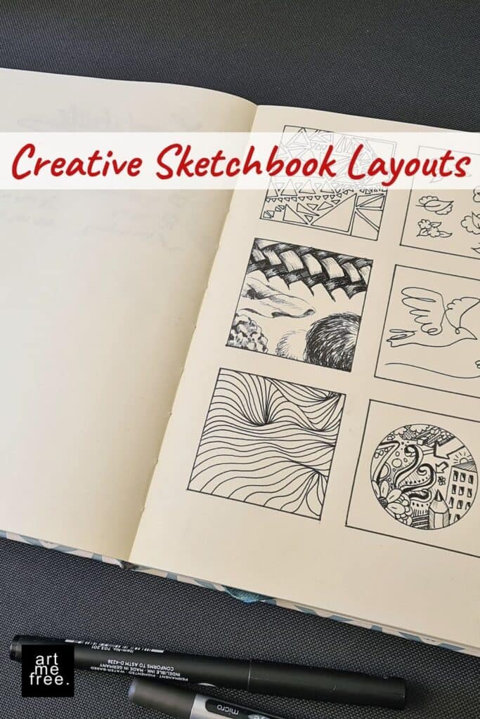 9 Sketchbook Page Layout Ideas for Creative Journaling - artmefree.