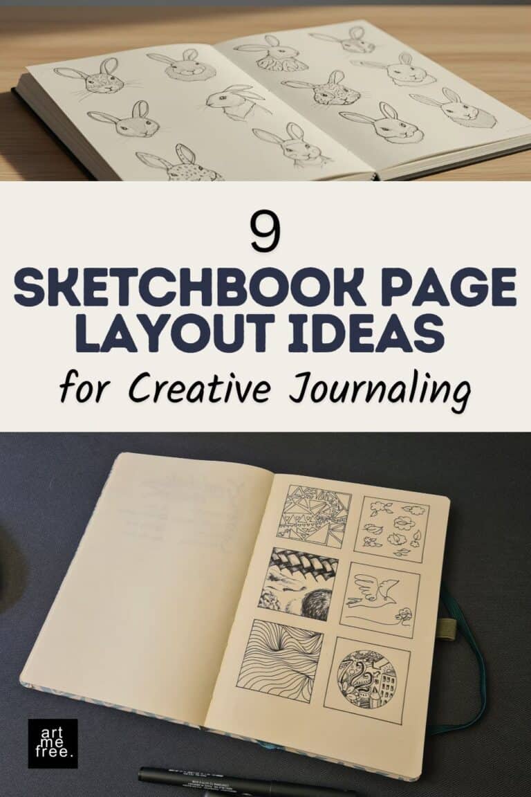 9 Sketchbook Page Layout Ideas for Creative Journaling - artmefree.