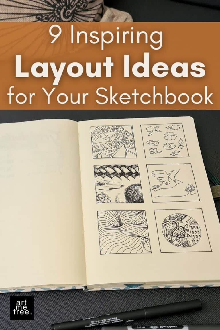9 Sketchbook Page Layout Ideas for Creative Journaling - artmefree.