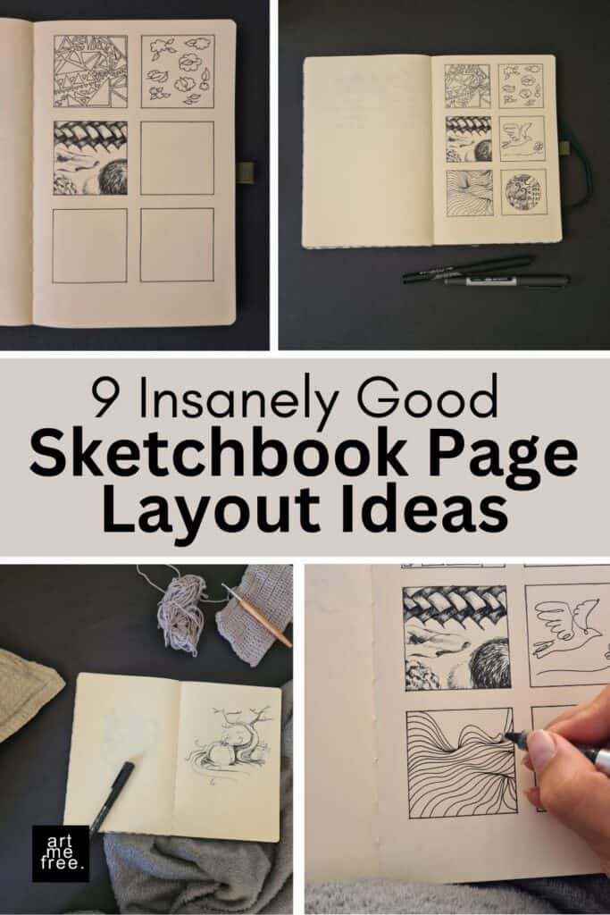 9 Sketchbook Page Layout Ideas for Creative Journaling - artmefree.