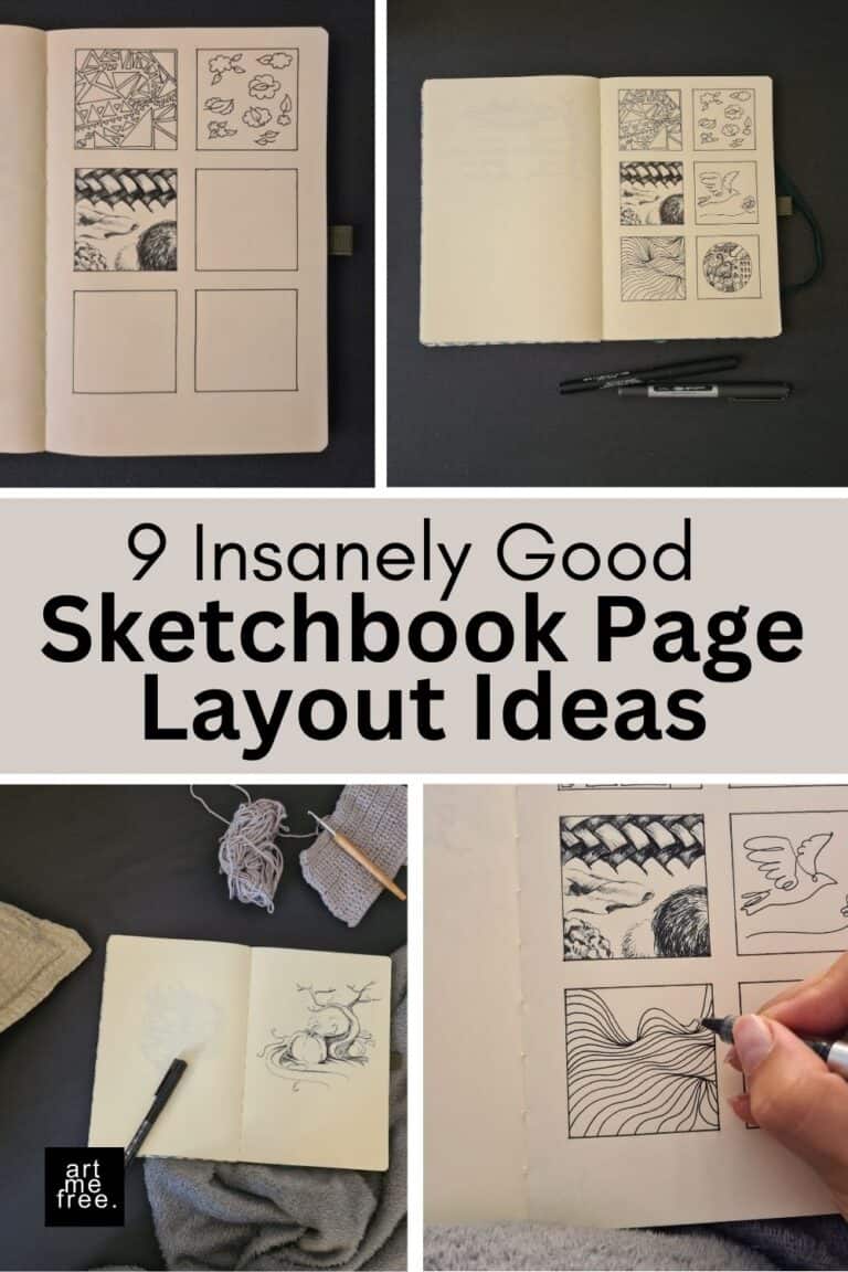 9 Sketchbook Page Layout Ideas for Creative Journaling - artmefree.