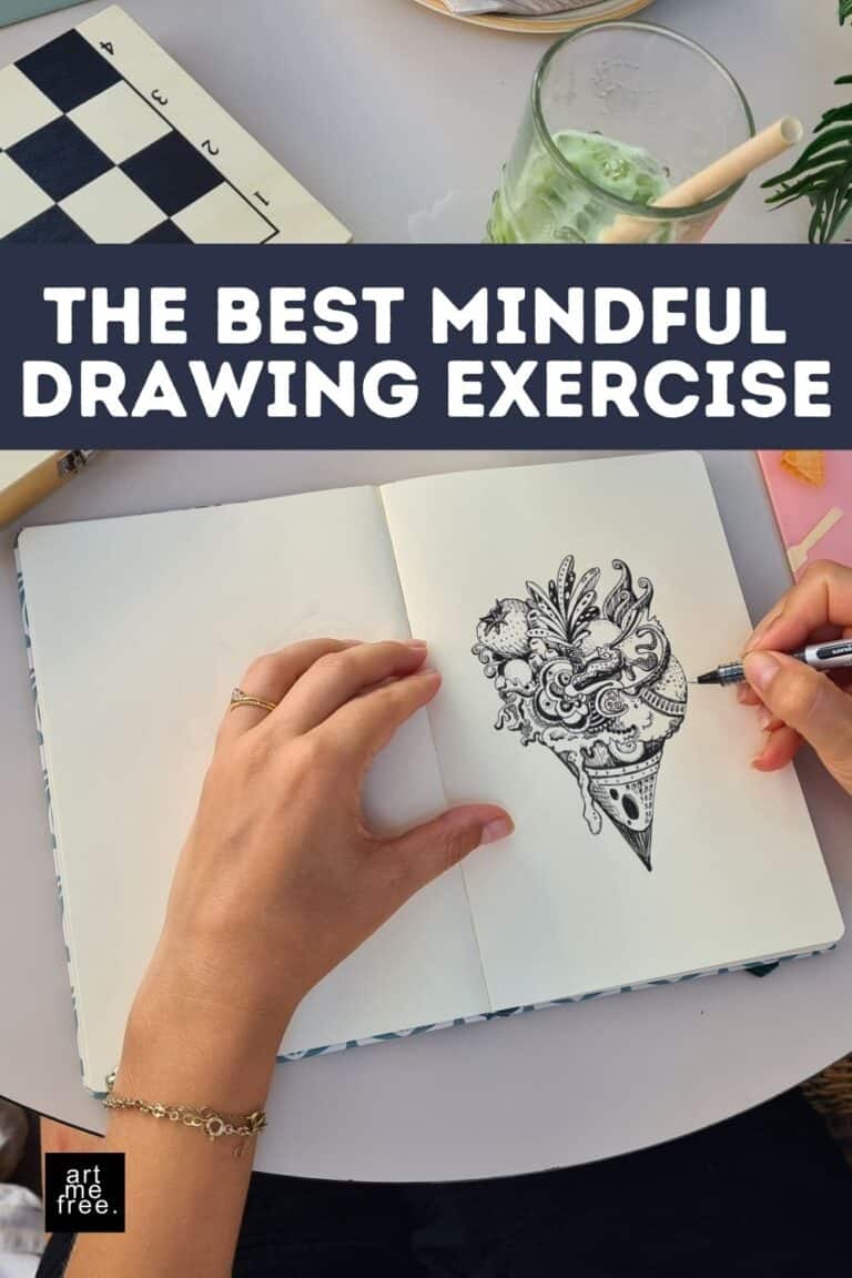 The Best Mindful Drawing Exercise for Quieting a Busy Mind - artmefree.