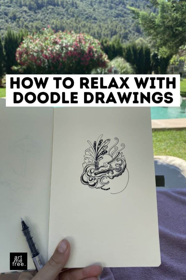 The Best Mindful Drawing Exercise for Quieting a Busy Mind - artmefree.