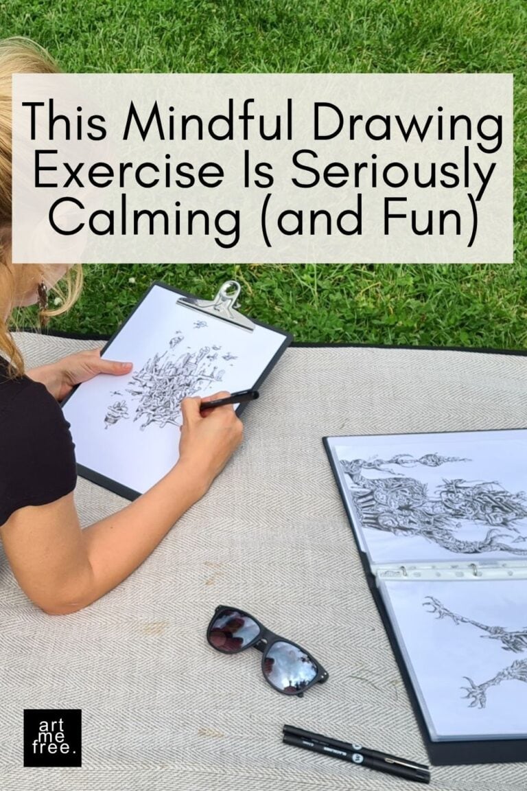 The Best Mindful Drawing Exercise for Quieting a Busy Mind - artmefree.